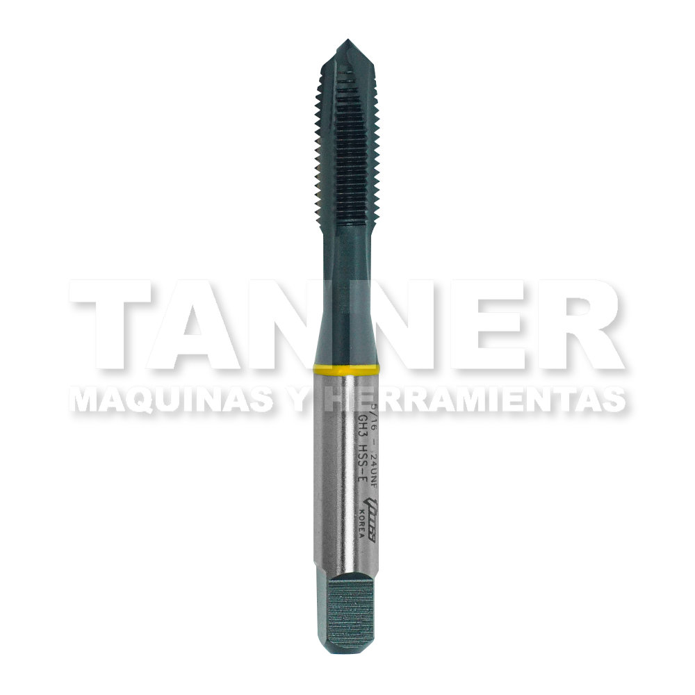 MACHUELO SEMICONICO HSS 5/16-24 PUNTA ESPIRAL GH3 3F UNC INOXIDABLE | Máquinas y Herramientas ...