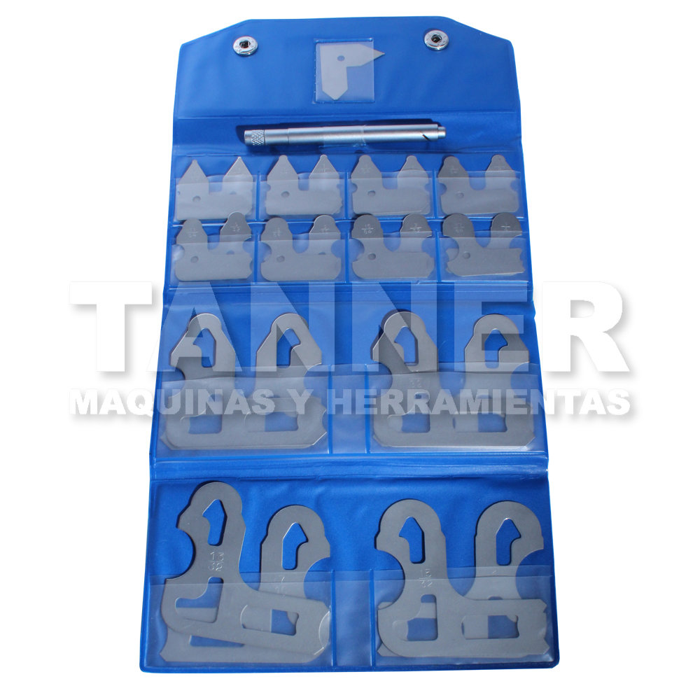 Venta de juego de Gages de radios de 1/64 hasta 1/2 pulgas 25 piezas